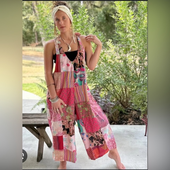 Jaded Gypsy | Pants & Jumpsuits | Jaded Gypsy Patchwork Dreams Overalls | Poshmark